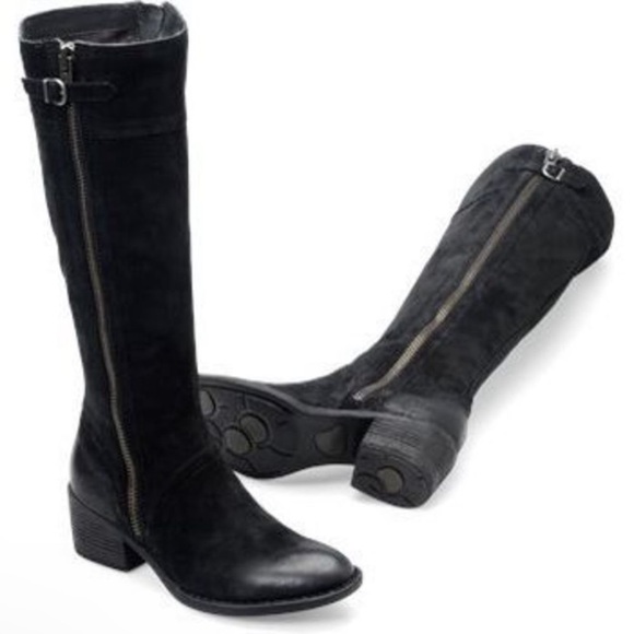 Born | Shoes | Born Poly Tall Riding Boots Knee High Distressed Suede ...
